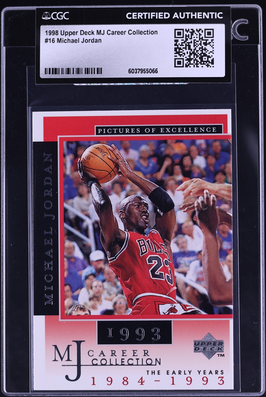 1998 Upper Deck MJ Career Collection Michael Jordan #16 CGC AUTH on ...
