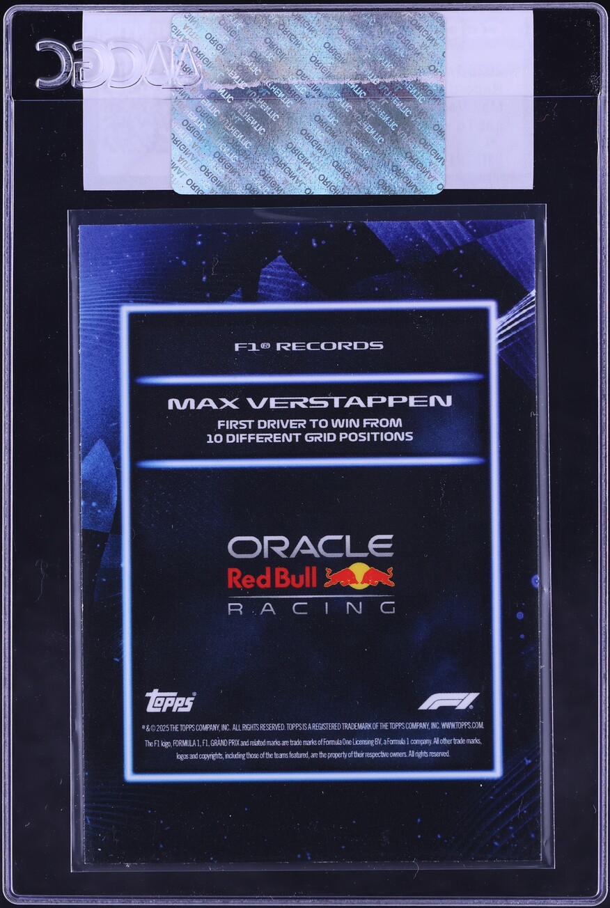 2025 Topps Lights Out F1 Records Blue 1st To Win From 10 Grid Max ...
