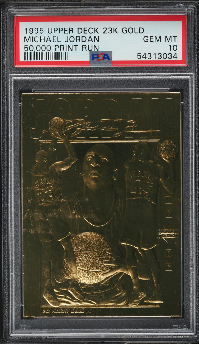 1995 Upper Deck 23k Gold Michael Jordan /50000 PSA 10 GEM MINT on ...