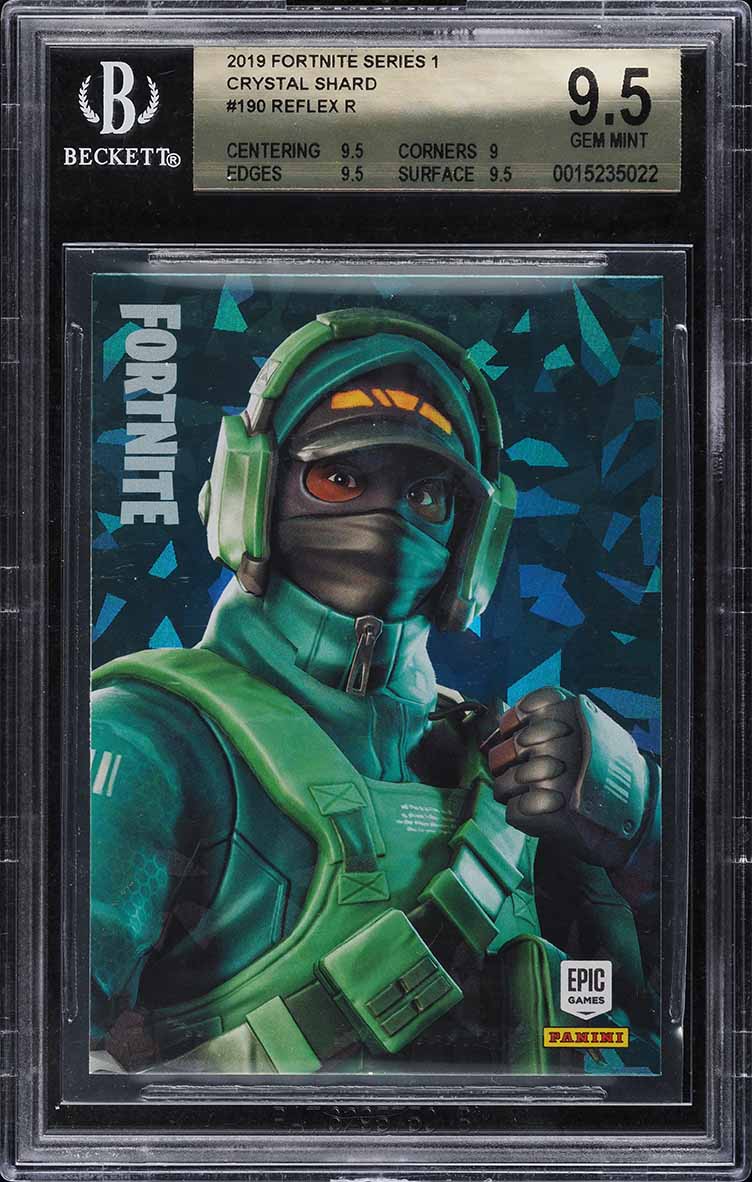 2019 Panini Fortnite Series 1 Crystal Shard Reflex #190 BGS 9.5 GEM ...