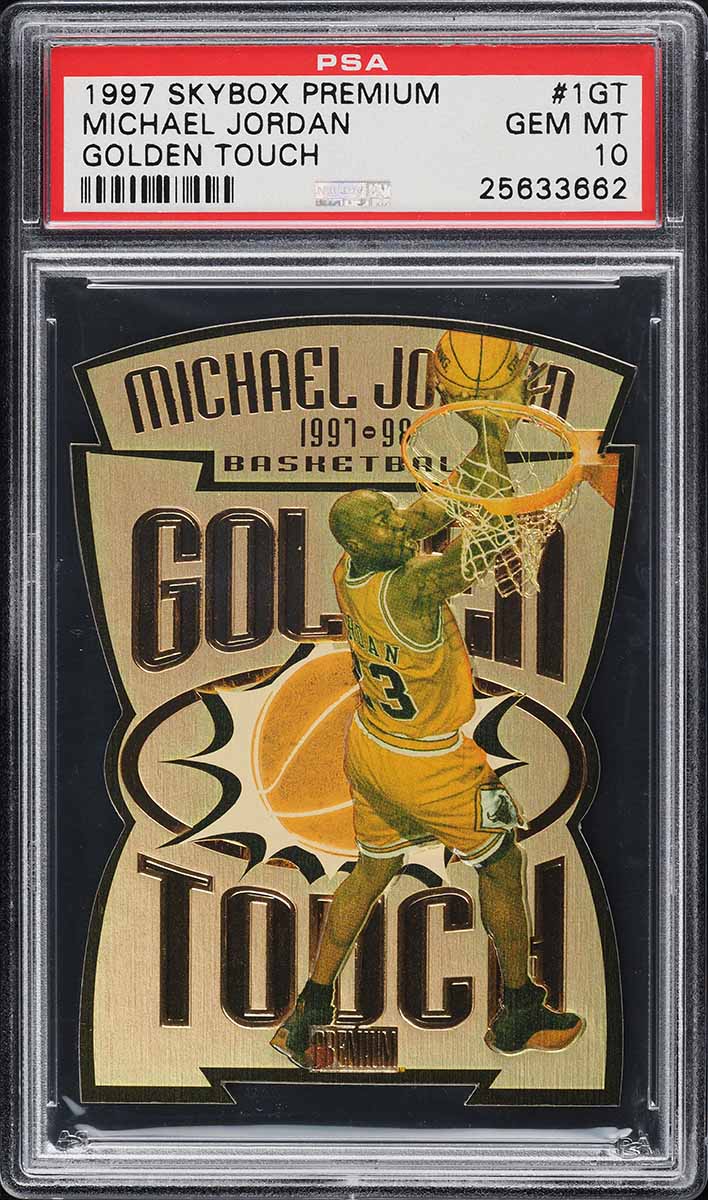 1997 SkyBox Premium Golden Touch Michael Jordan #1GT PSA 10 GEM MINT on ...