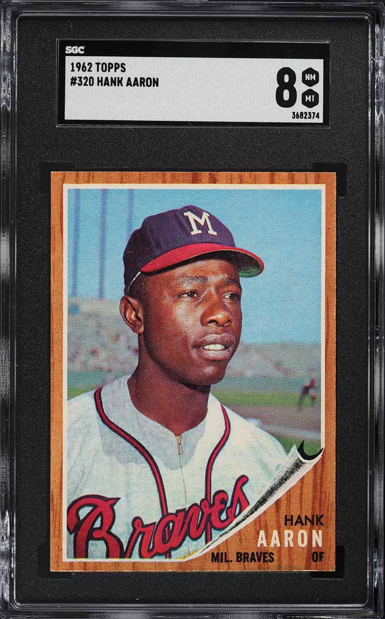 1962 Topps Hank Aaron #320 SGC 8 NM-MT on Fanatics Collect
