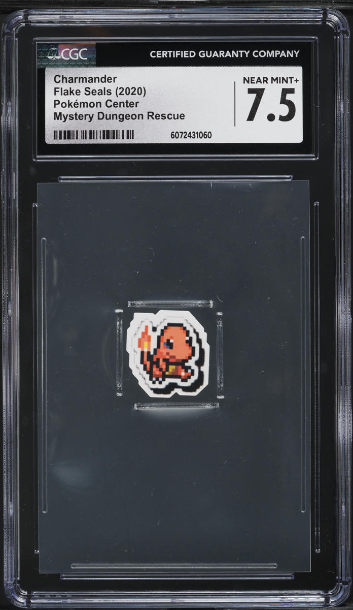 2020 Pokemon Center Flake Seals Mystery Dungeon Rescue Charmander CGC 7 ...