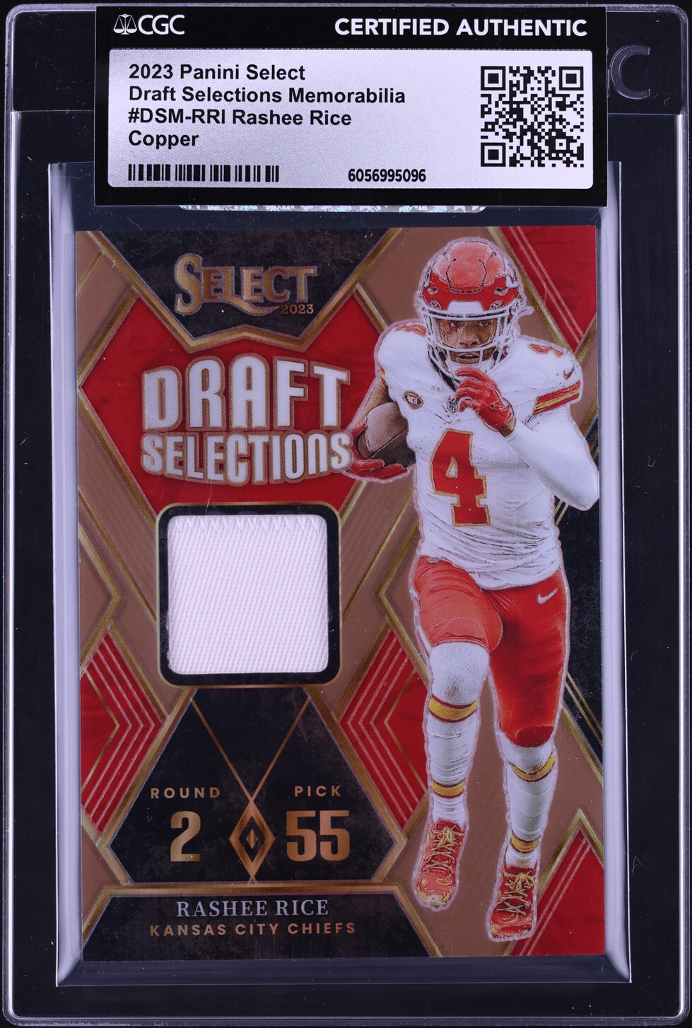 2023 Select Draft Selections Copper Rashee Rice ROOKIE PATCH /49 CGC ...