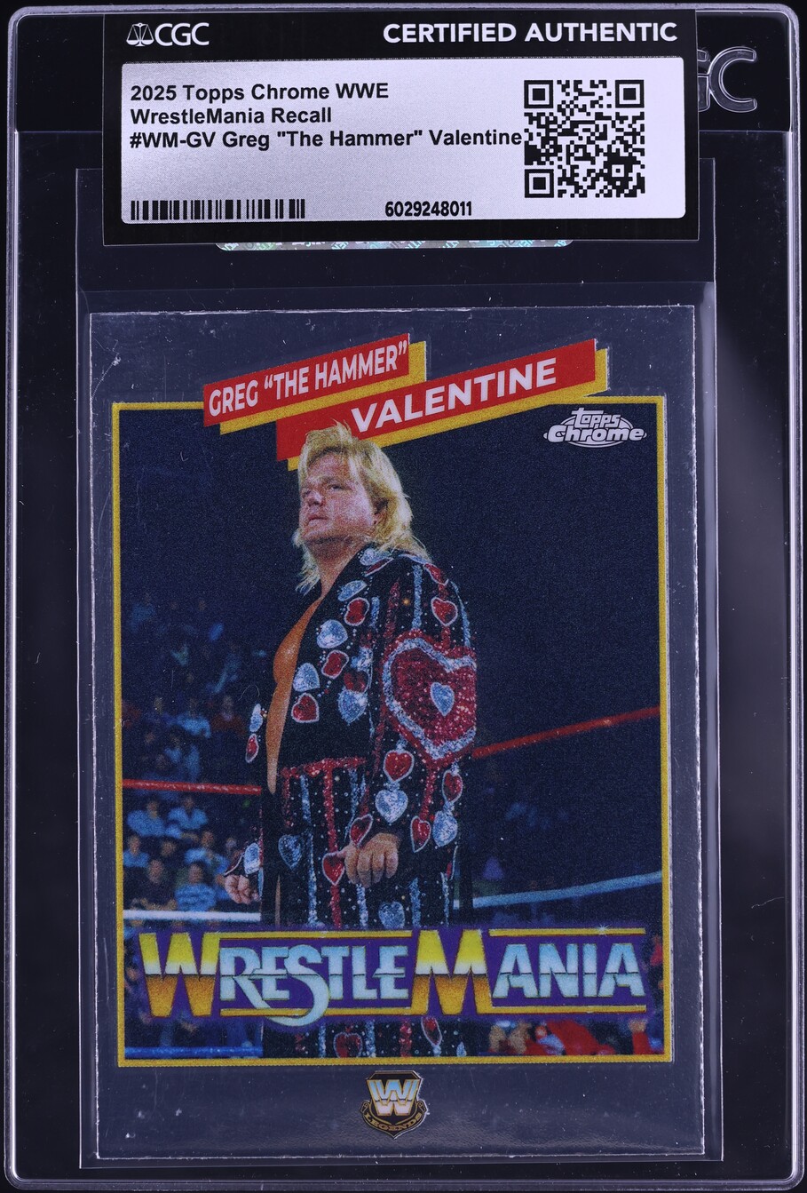 2025 Topps Chrome WWE WrestleMania Recall Greg "The Hammer" Valentine ...