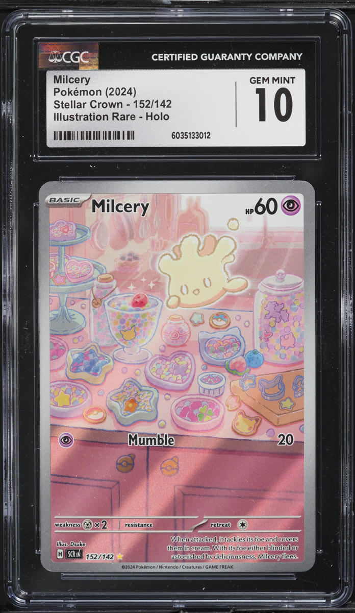 2024 Pokemon Scarlet & Violet Stellar Crown IR Milcery #152 CGC 10 GEM MINT on Fanatics Collect