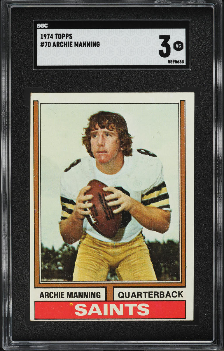 1974 Topps Football Archie Manning #70 SGC 3 VG on Fanatics Collect