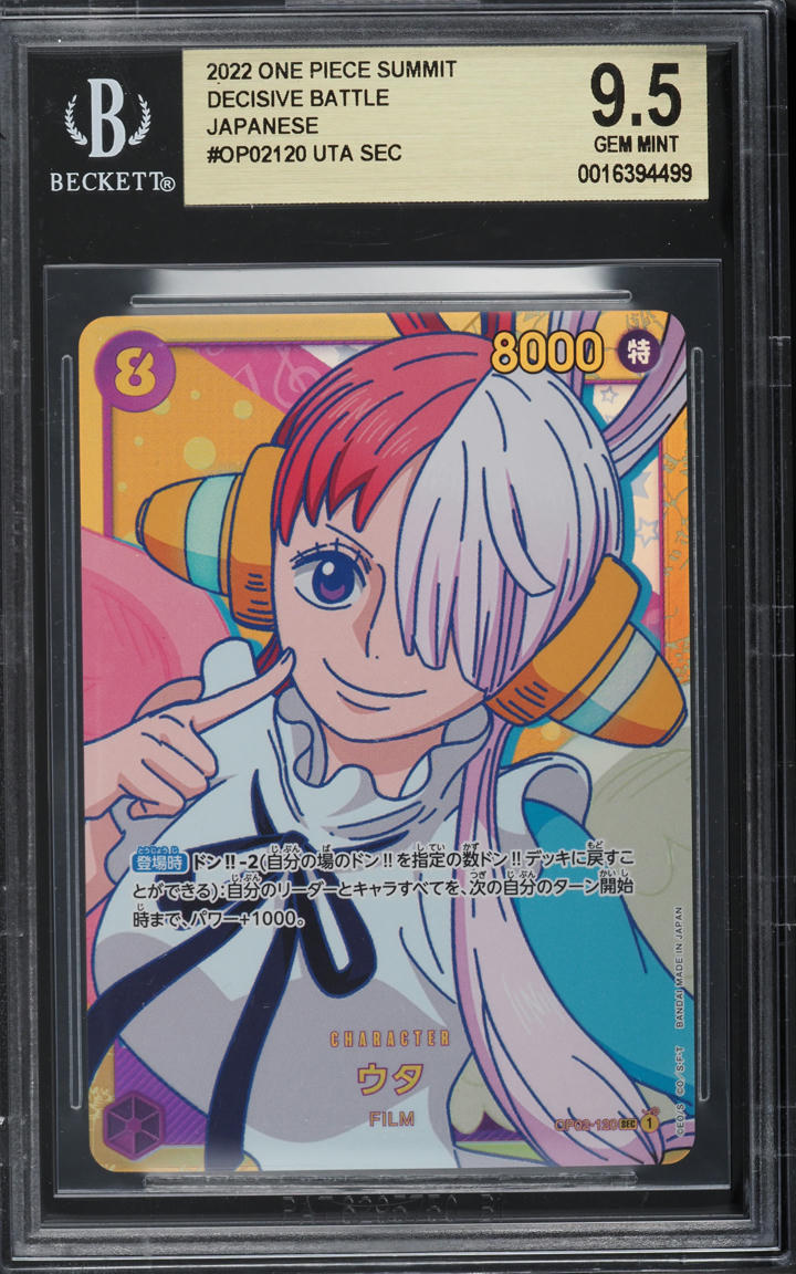 2022 One Piece Japanese Summit Decisive Battle Uta #OP02-120 BGS 9.5 GEM MINT on Fanatics Collect