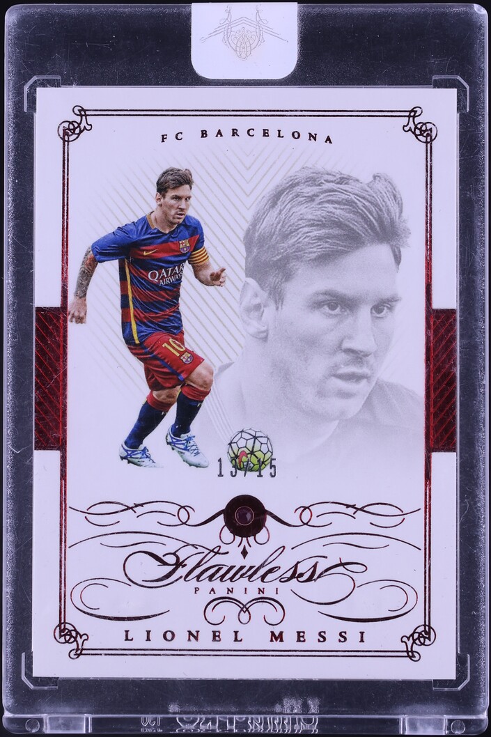 2015 Panini Flawless Ruby Gems Lionel Messi /15 #13 on Fanatics Collect