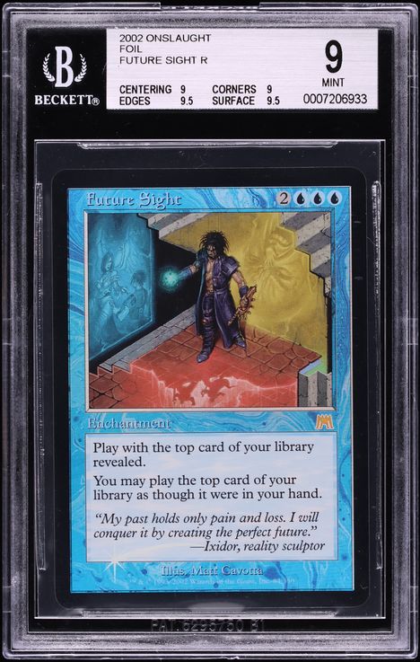 2002 Magic The Gathering MTG Onslaught Foil Future Sight R BGS 9 MINT ...