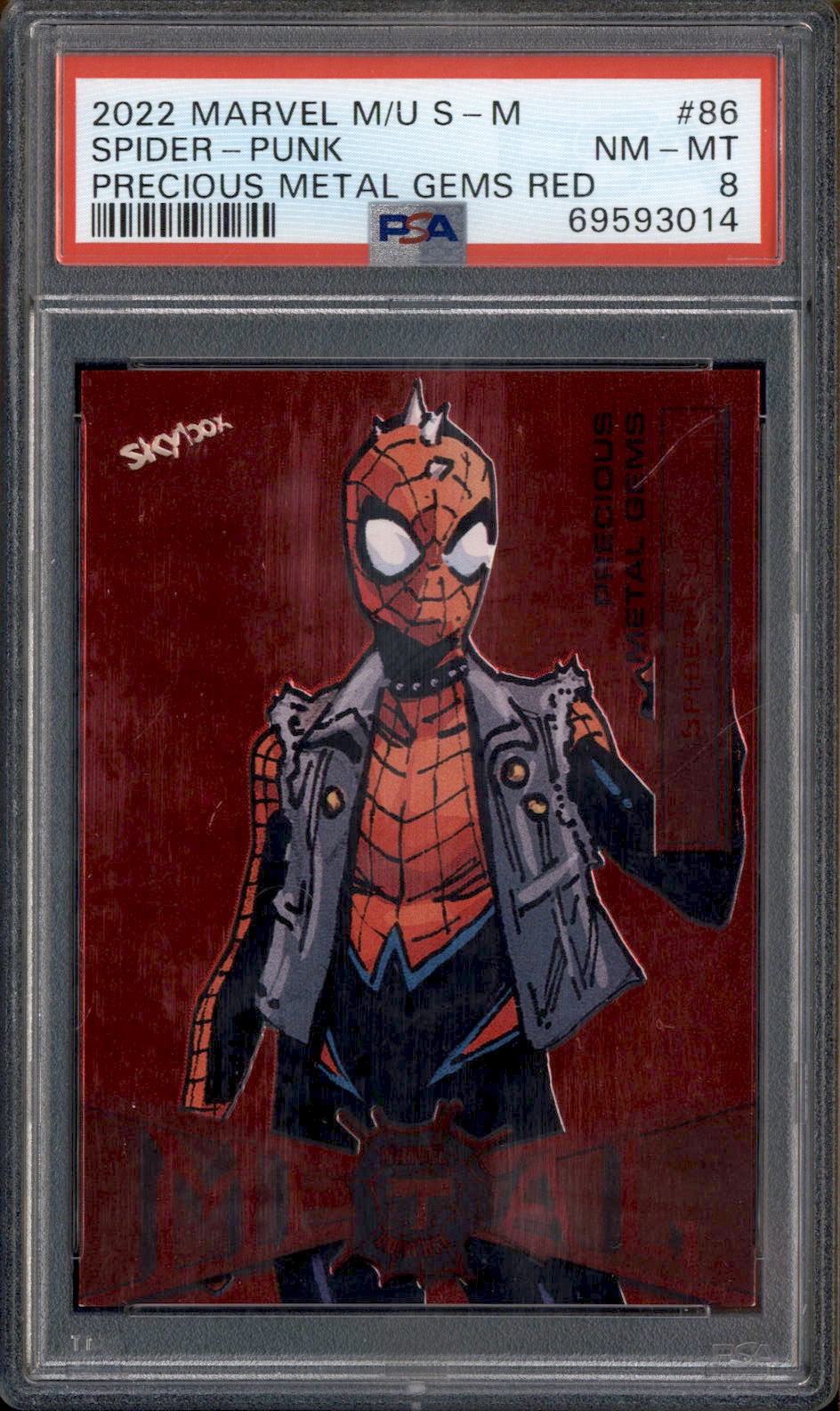 2022 Marvel Metal Universe Spider-Man Precious Gems Red Spider-Punk ...