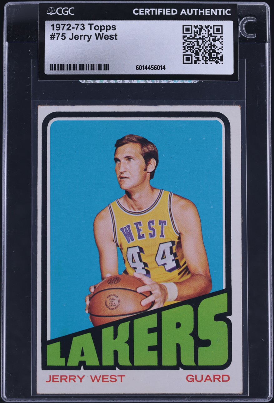 1972 Topps Basketball Jerry West #75 CGC AUTH on Fanatics Collect