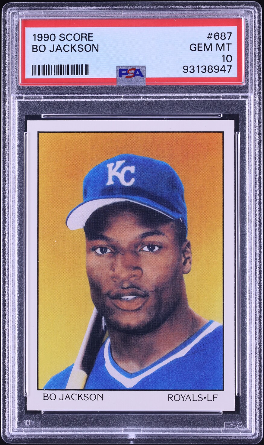 1990 Score Bo Jackson #687 PSA 10 GEM MINT on Fanatics Collect