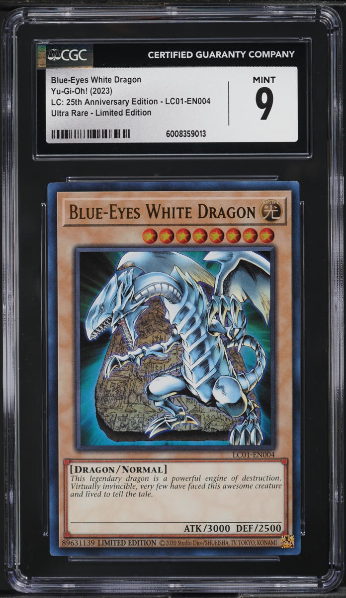 2023 Yu-Gi-Oh! LC 25th Anniversary Blue-Eyes White Dragon #LC01-EN004 CGC 9 MINT on Fanatics Collect