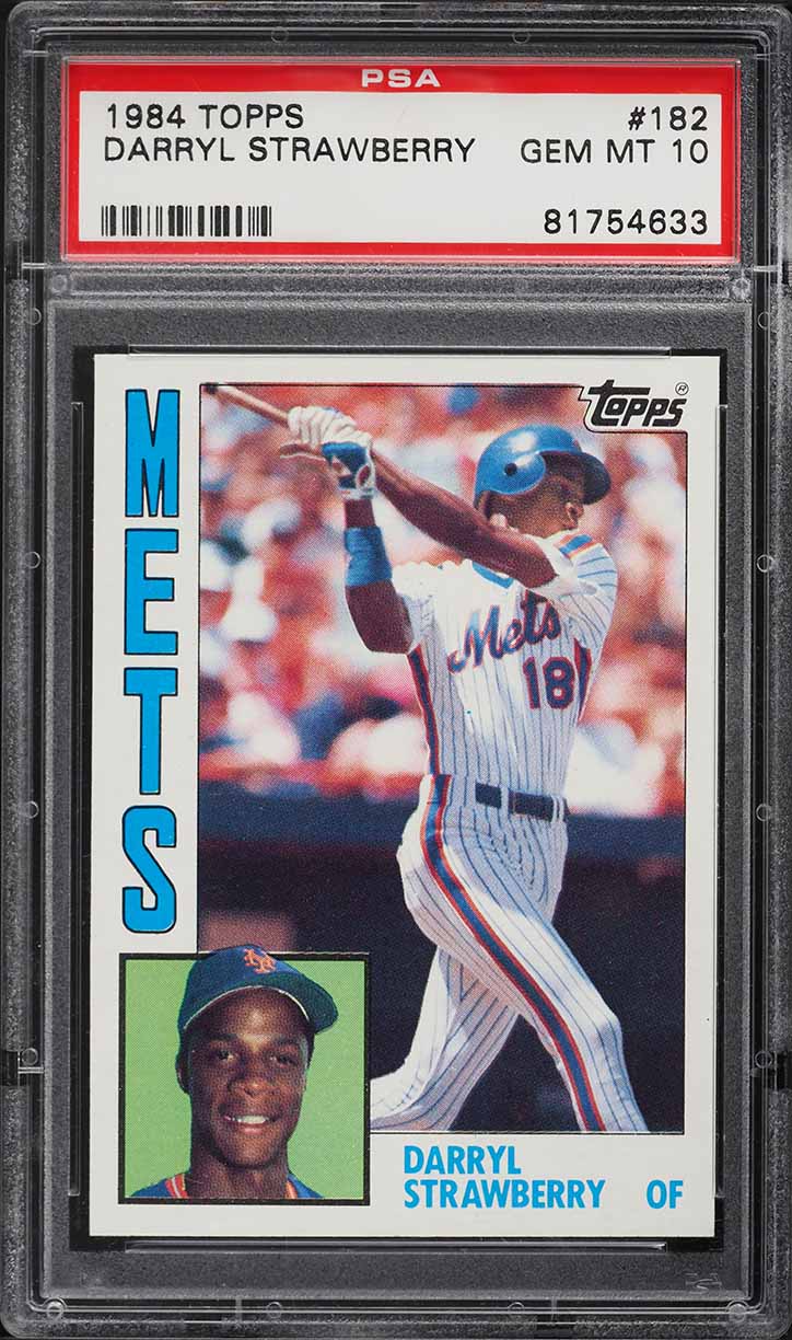 1984 Topps Darryl Strawberry ROOKIE #182 PSA 10 GEM MINT on Fanatics ...