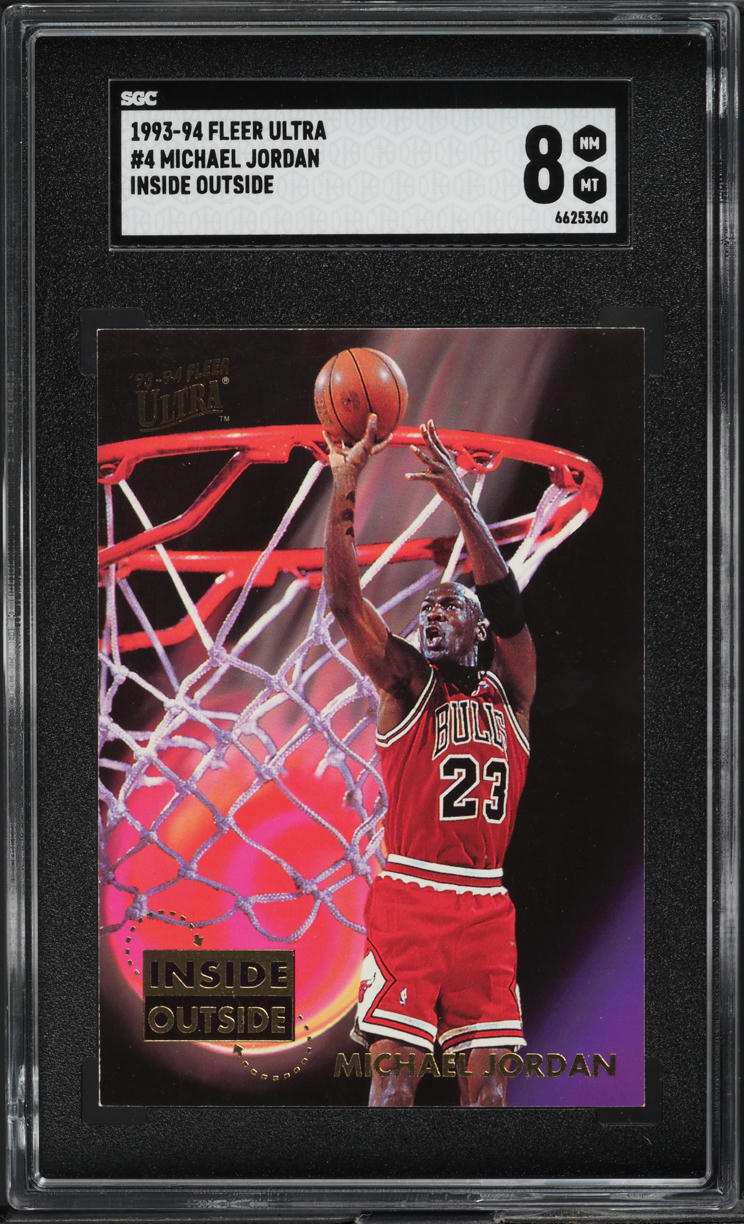 1993 Ultra Inside Outside Michael Jordan #4 SGC 8 NM-MT on Fanatics Collect
