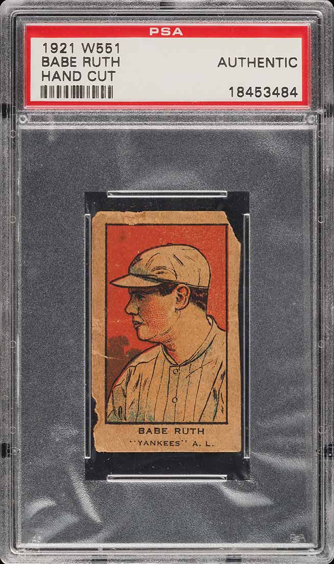 1921 W551 Babe Ruth PSA AUTH on Fanatics Collect