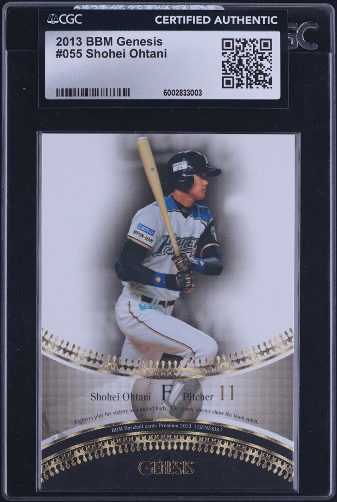 2013 BBM Genesis Shohei Ohtani ROOKIE #55 CGC AUTH on Fanatics Collect