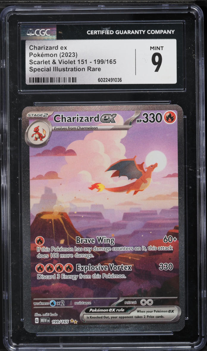 2023 Pokemon Scarlet & Violet 151 SIR Charizard EX #199 CGC 9 MINT on ...