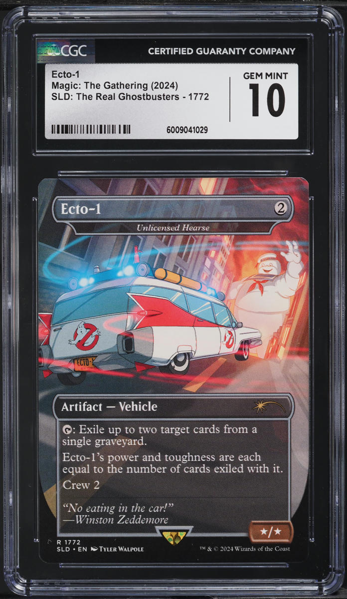 2024 Magic The Gathering MTG SLD Ghostbusters Ecto-1 #1772 CGC 10 GEM ...