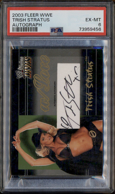 2003 Fleer WWE Divine Divas With Love Autograph Trish Stratus Auto /100 ...