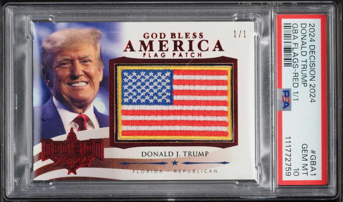 2024 Decision God Bles America Flag Patch Red Donald Trump 1/1 #GBA1 ...