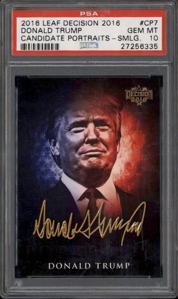 2016 Leaf Decision Candidate Portraits #CP7 Donald Trump PSA 10 on ...