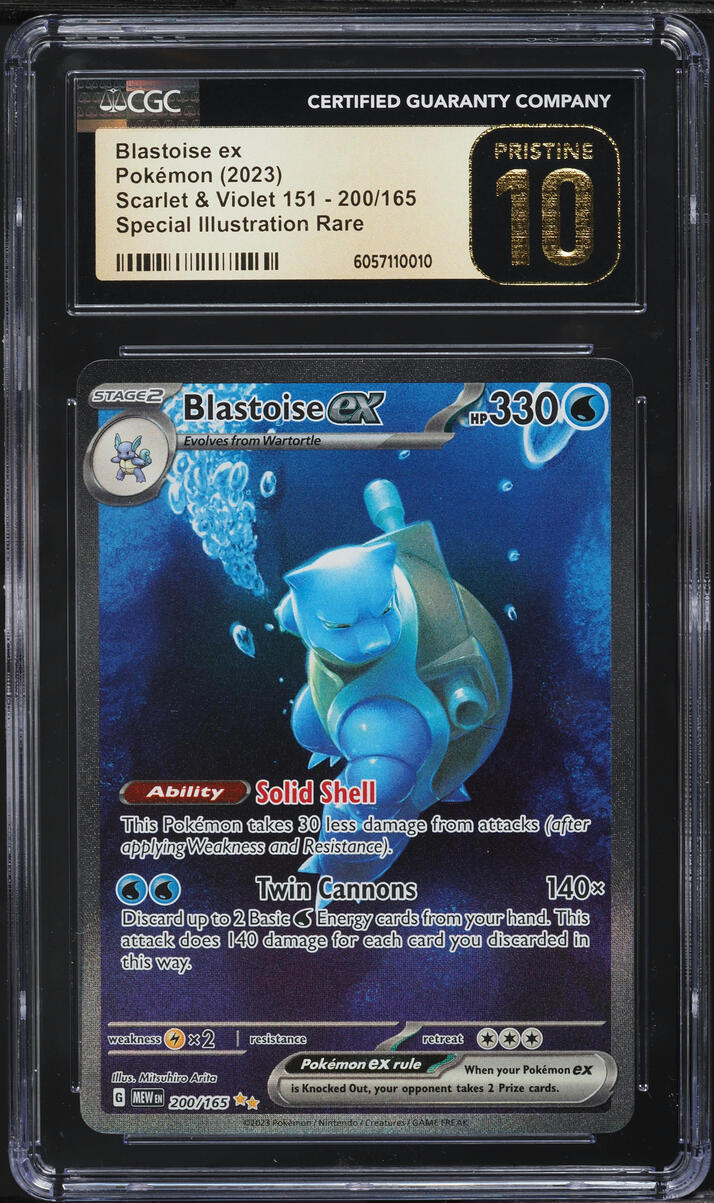 2023 Pokemon Scarlet & Violet 151 SIR Blastoise ex #200 CGC 10 PRISTINE ...