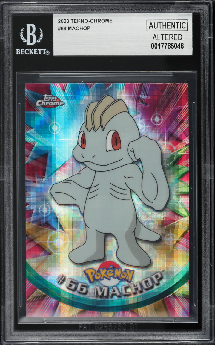 2000 Topps Chrome Pokemon Series 1 Tekno Machop #66 BGS ALTERED AUTH on ...