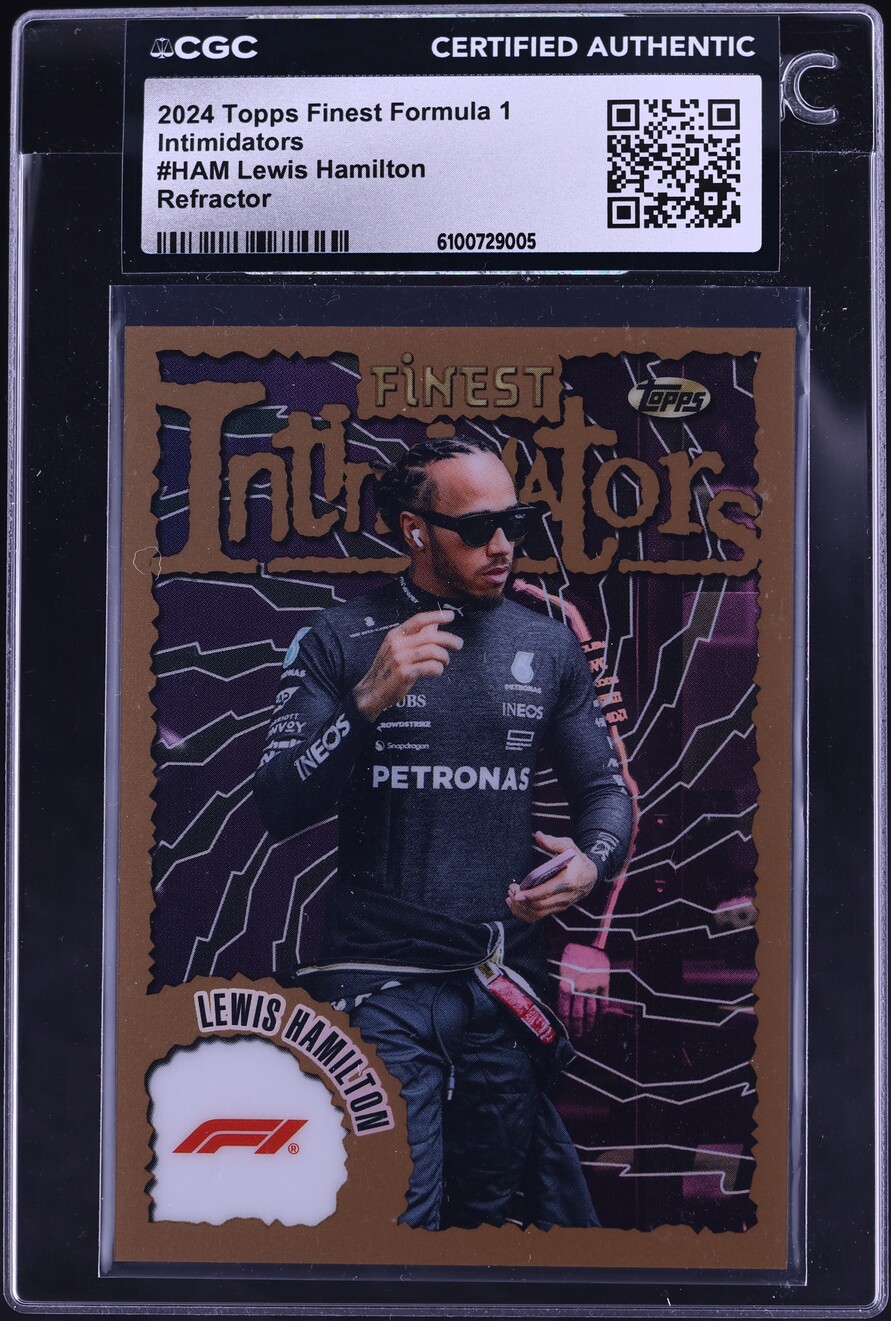 2024 Finest Formula 1 F1 Intimidators Refractor Lewis Hamilton #HAM CGC ...