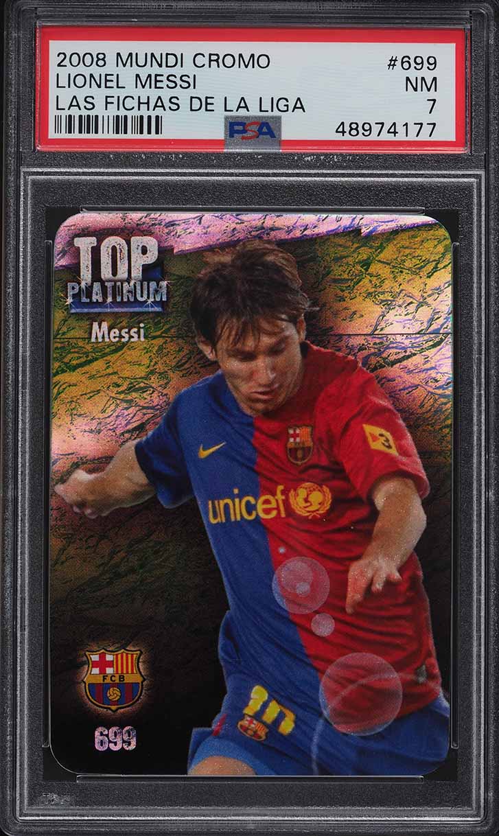2008 Mundi Cromo Las Fichas De La Liga Lionel Messi #699 PSA 7 NRMT on ...