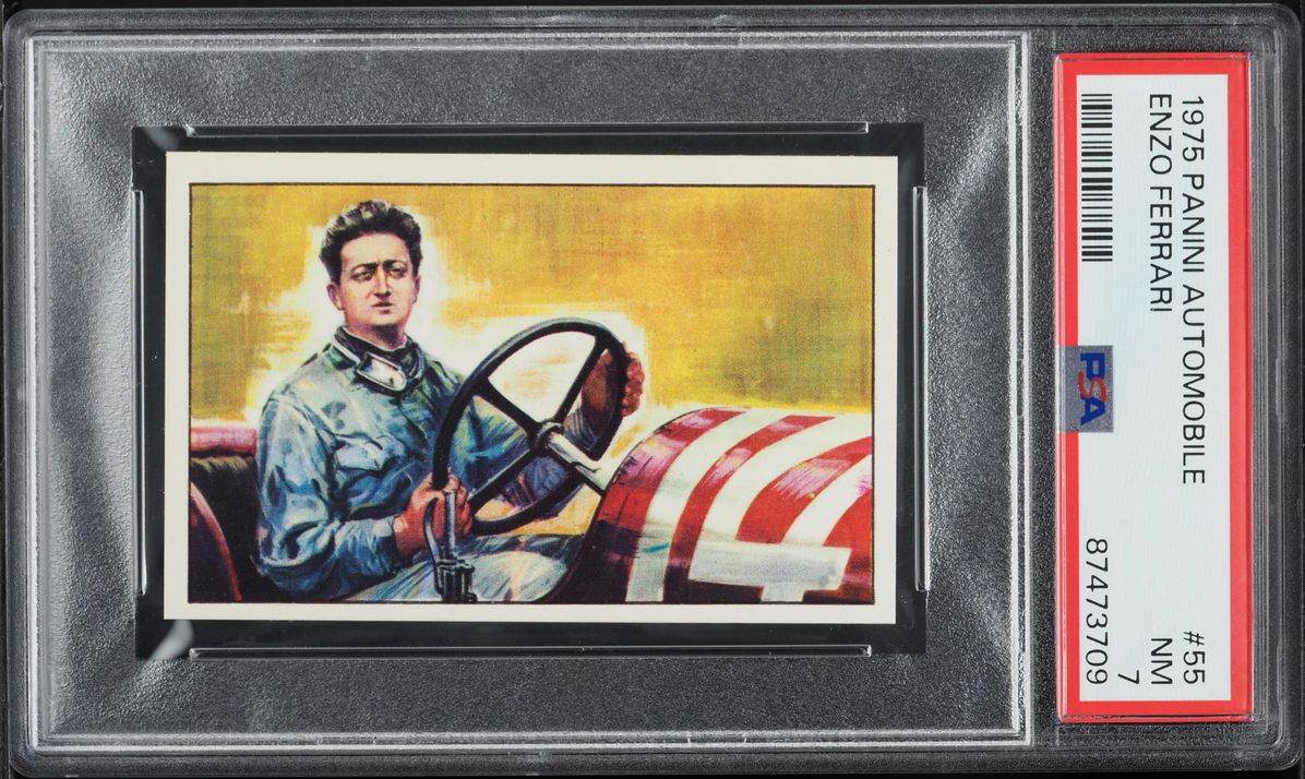 1975 Panini Automobile Enzo Ferrari #55 PSA 7 NRMT on Fanatics Collect