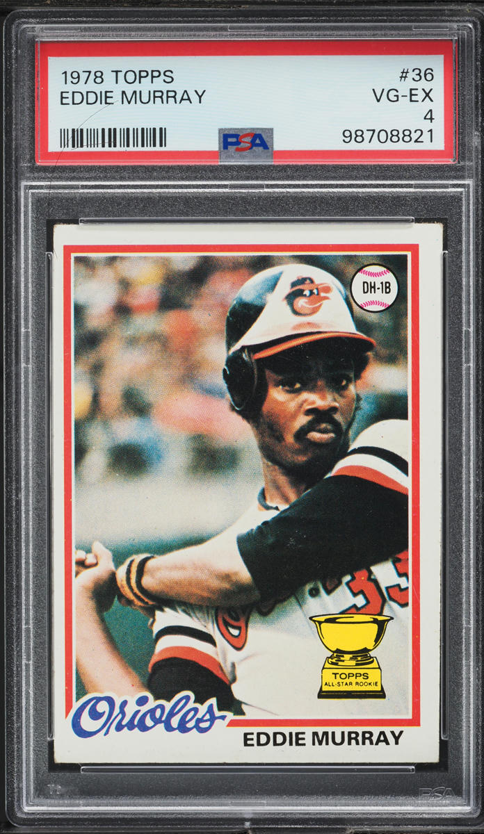 1978 Topps Eddie Murray ROOKIE #36 PSA 4 VGEX on Fanatics Collect