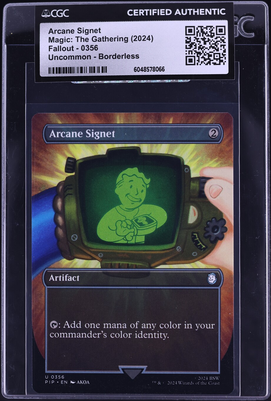 2024 Magic The Gathering MTG Fallout Borderless Arcane Signet #0356 CGC ...