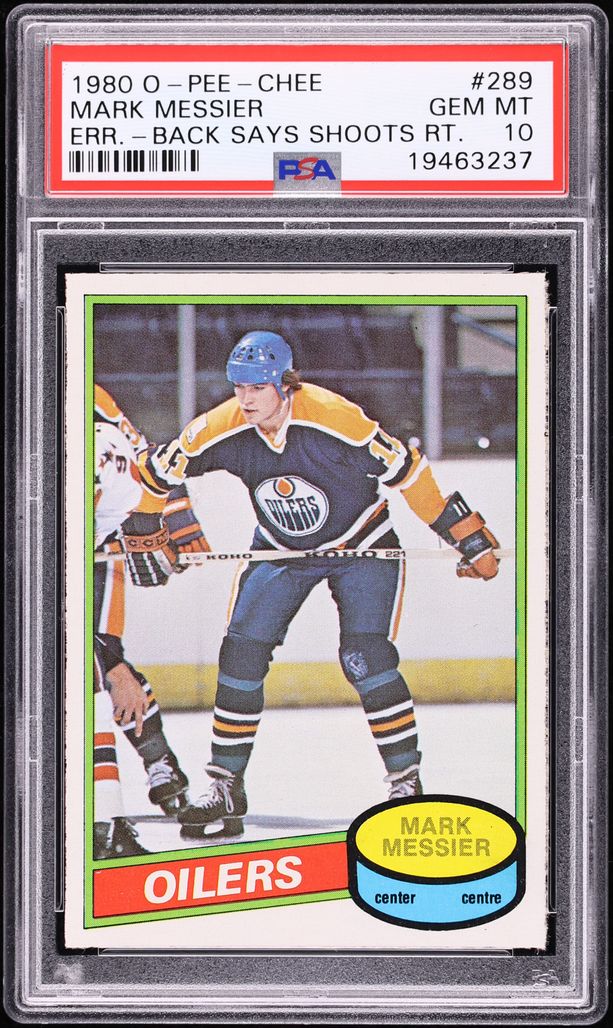 1980 O-Pee-Chee Hockey Mark Messier ROOKIE #289 PSA 10 GEM MINT on Fanatics Collect