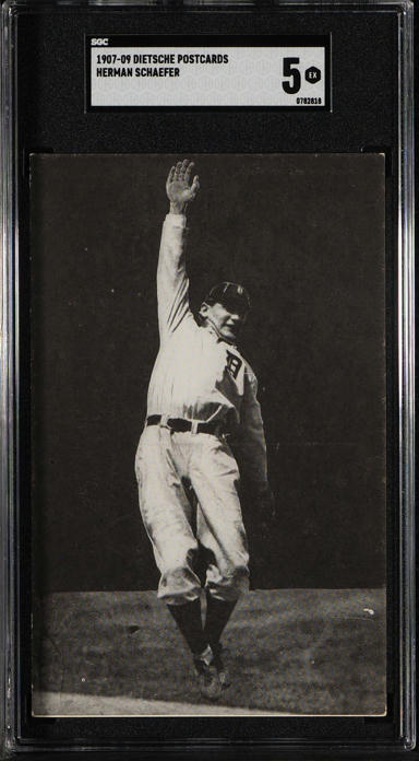 1907 Dietsche Postcards Herman Schaefer SGC 5 EX on Fanatics Collect