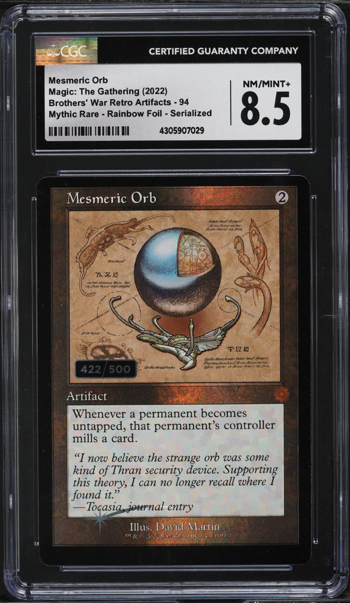 2022 Magic The Gathering Brothers' War Retro Artifacts Mesmeric Orb CGC ...