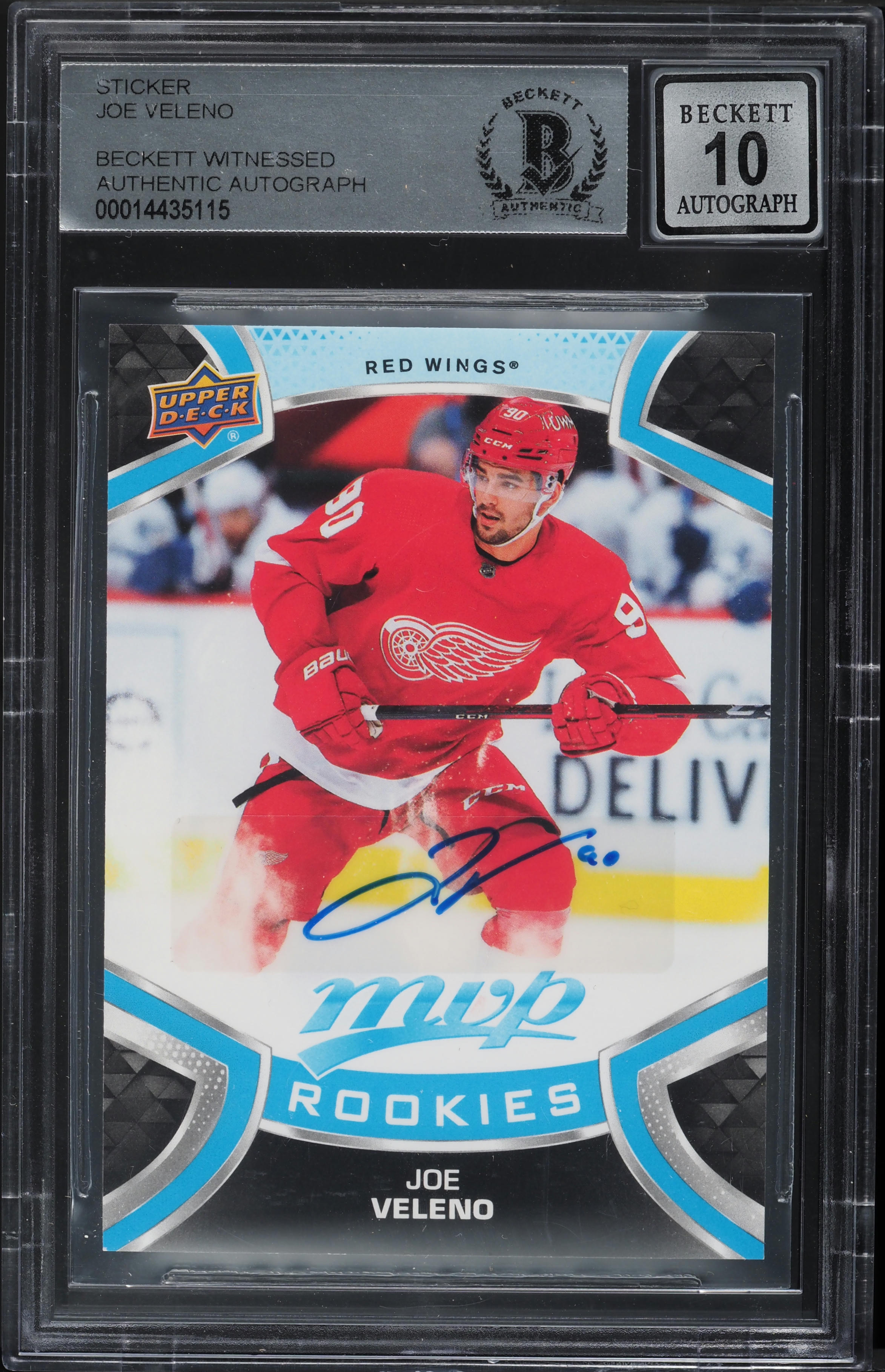 Joe Veleno Signed Autographed Sticker AUTO BAS BGS AUTH on Fanatics Collect