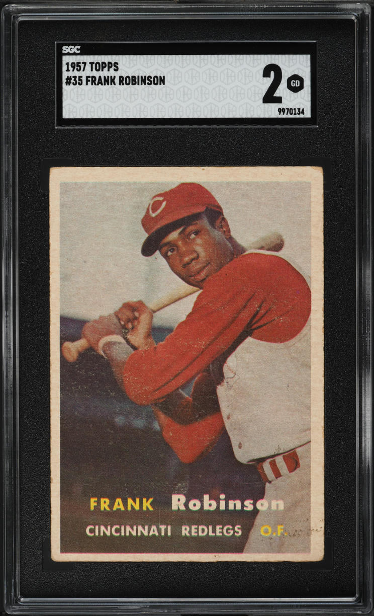 1957 Topps Frank Robinson ROOKIE #35 SGC 2 GD on Fanatics Collect