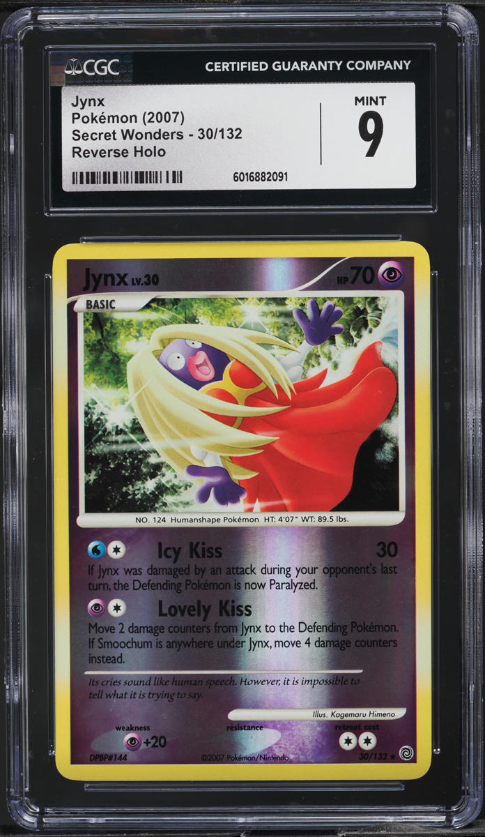 2007 Pokemon Diamond & Pearl Secret Wonders Reverse Holo Jynx #30 CGC 9 MINT on Fanatics Collect