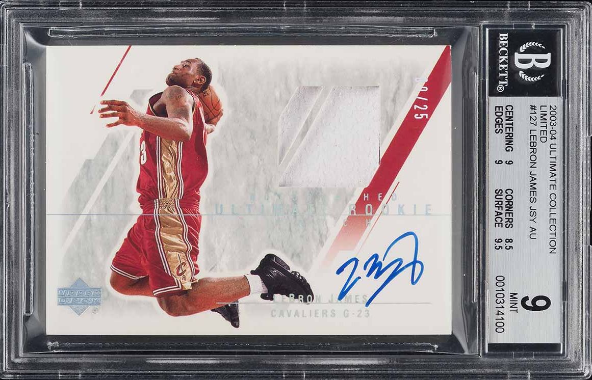 2003 Ultimate Collection Limited LeBron James ROOKIE PATCH AUTO /25 ...
