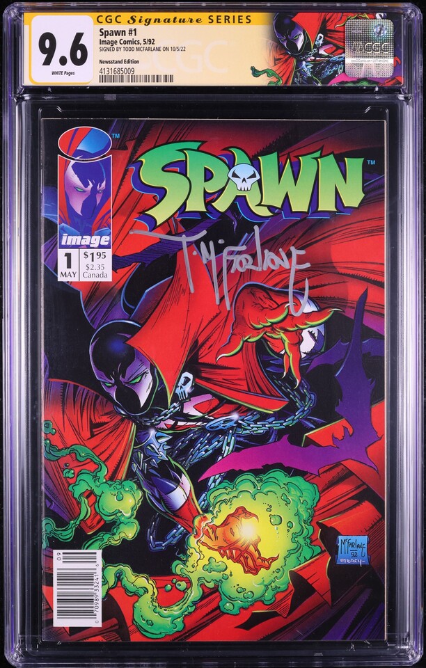 Spawn #1 (Image, 1992) CGC Signature Series 9.6 White Pages on Fanatics Collect