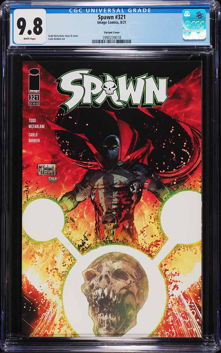 Spawn #321 (Image, 2021) CGC 9.8 White Pages on Fanatics Collect