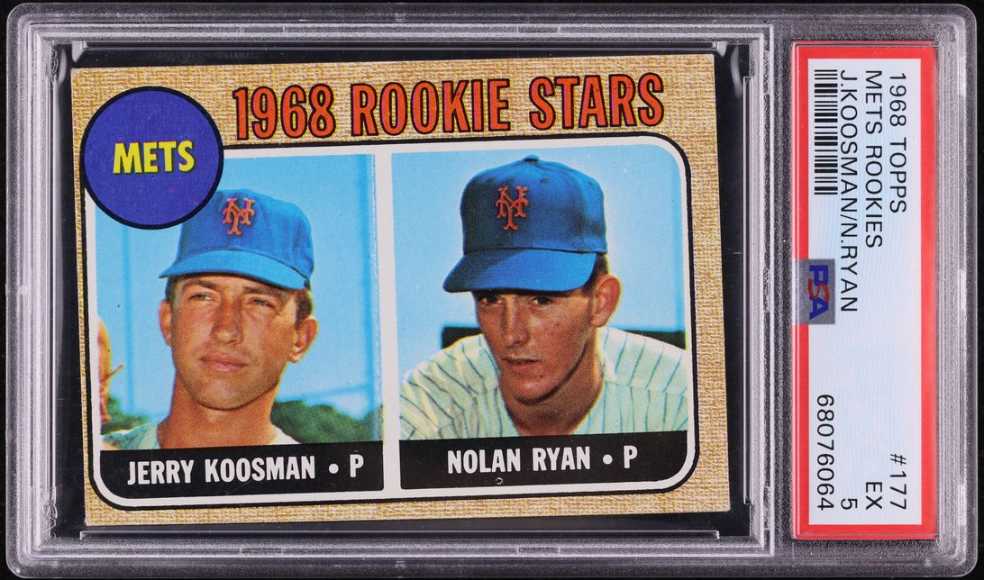 1968 Topps Nolan Ryan ROOKIE #177 PSA 5 EX on Fanatics Collect