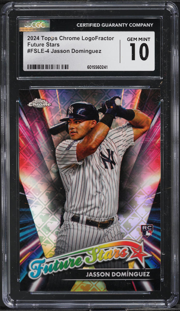 2024 Topps Chrome Logofractor Future Stars Jasson Dominguez ROOKIE CGC ...