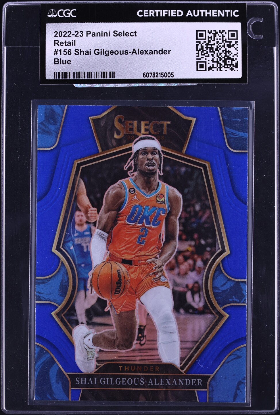 2022 Select Premier Level Retail Blue Shai Gilgeous-Alexander #156 CGC ...