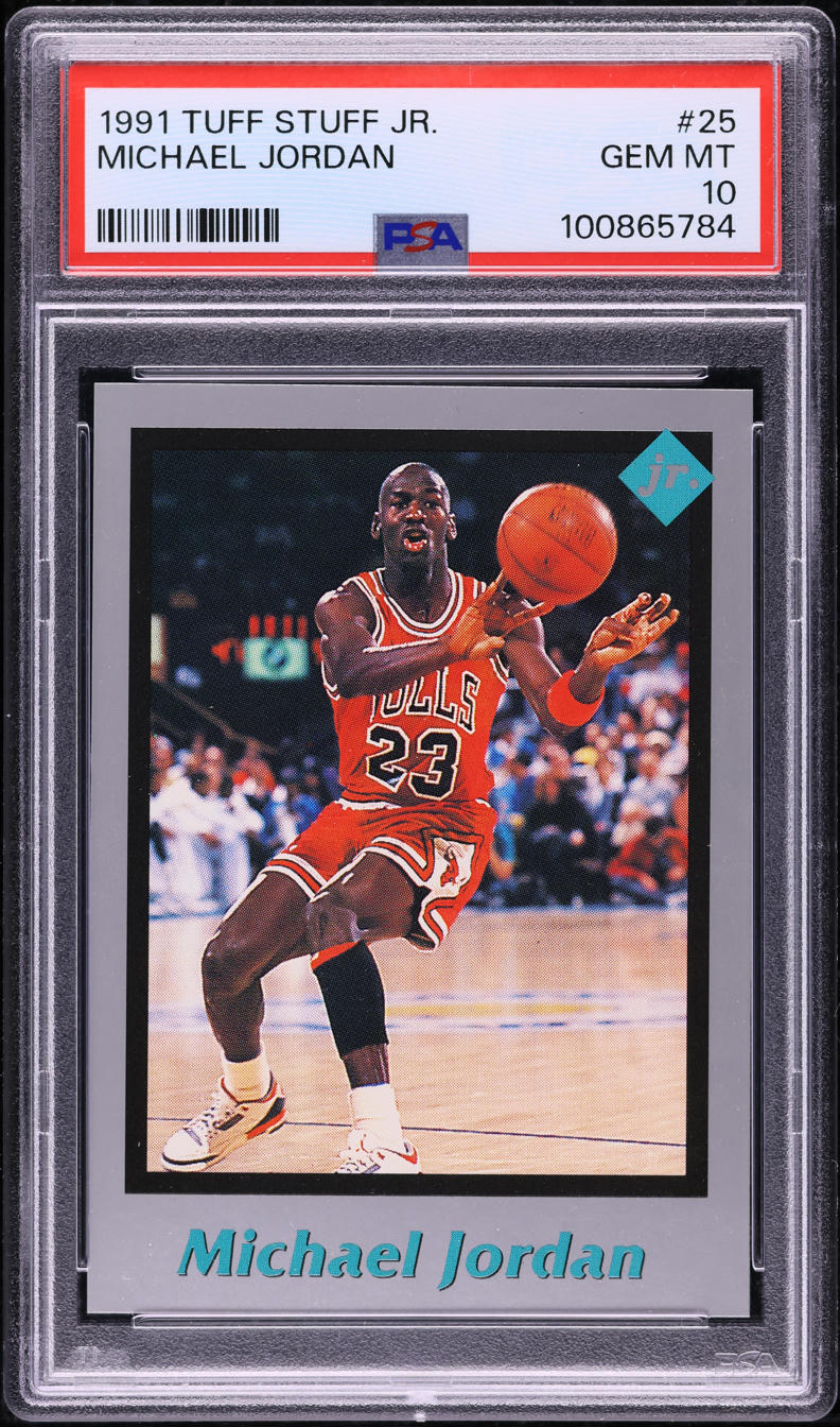 1991 Tuff Stuff Jr. Michael Jordan #25 PSA 10 GEM MINT on Fanatics Collect