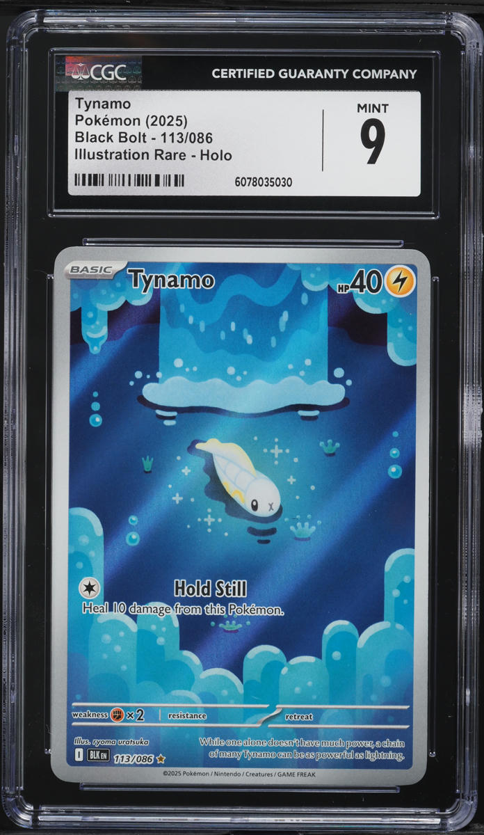 2025 Pokemon Scarlet & Violet Black Bolt Full Art Tynamo #113 CGC 9 ...