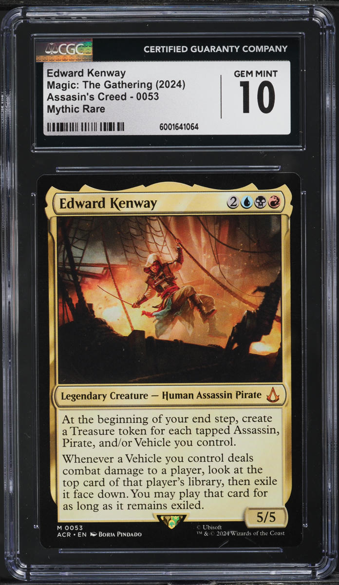 2024 Magic The Gathering MTG Assasin's Creed Edward Kenway #53 CGC 10 ...