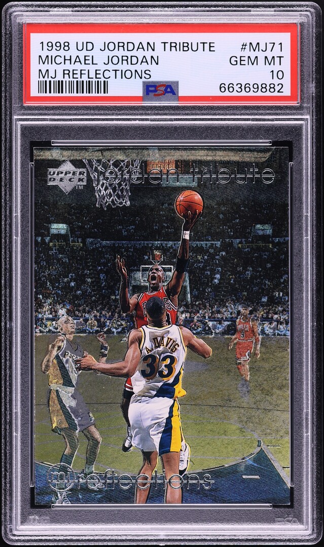1998 Upper Deck Jordan Tribute MJ Reflections Michael Jordan #MJ71 PSA ...